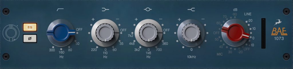 BAE-1073 | 3-Band EQ / HPF Plugin | Antelope Audio | Antelope Audio