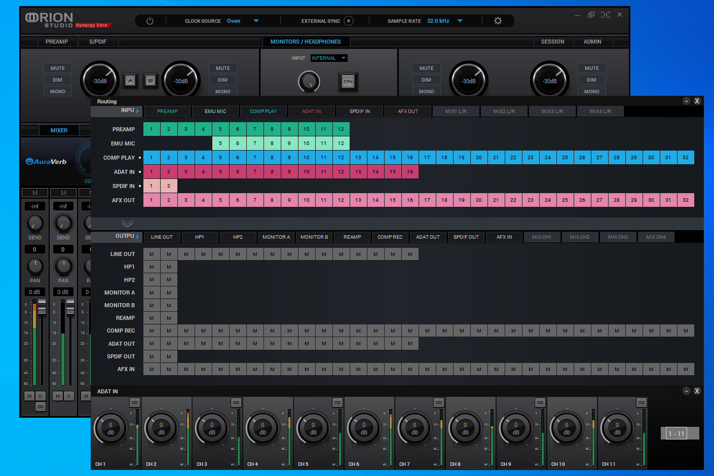 Orion Studio Synergy Core Gets a New Control Panel | Antelope Audio
